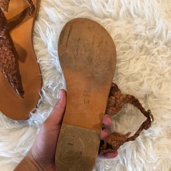 Urban Outfitters | Shoes | Ecot Aurora Braided Leather Tstrap Sandals ...